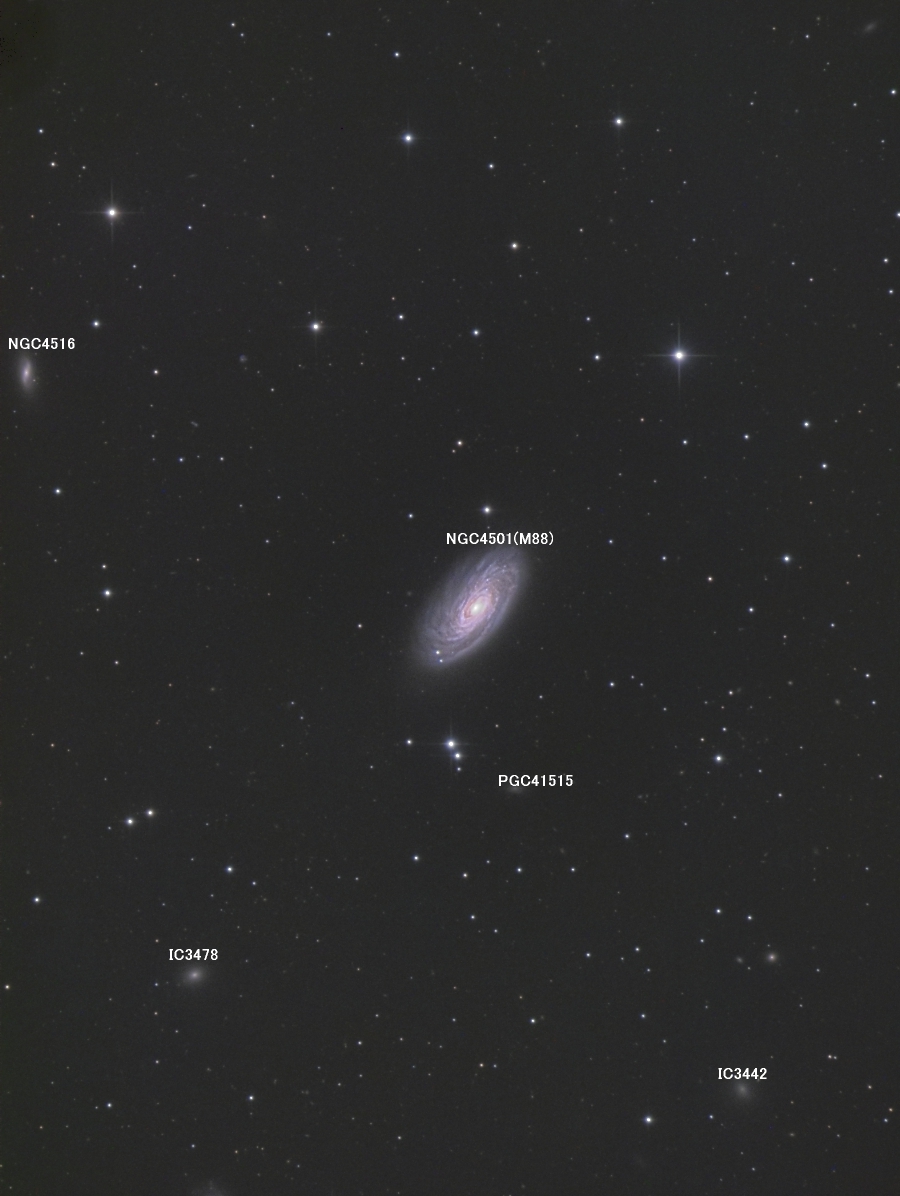 M88 (NGC4501) 2013/01/16 [宇宙(そら)のキャンバス]
